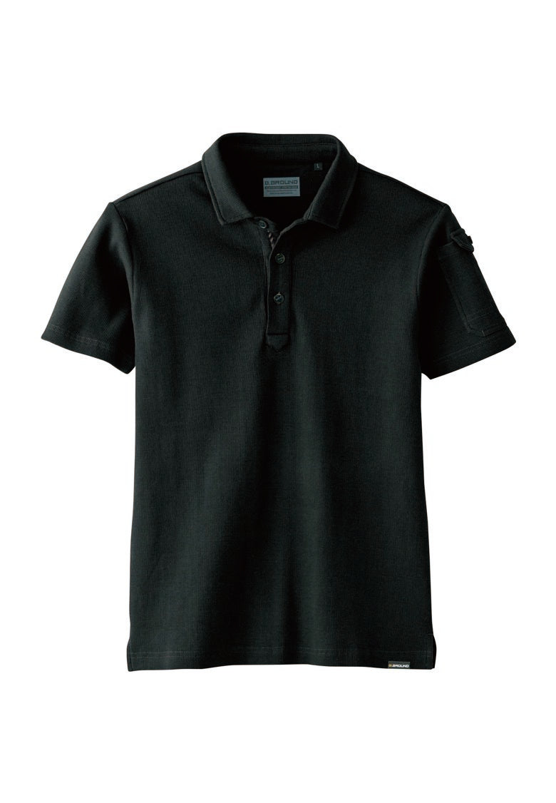 SOWA 50717 桑和 G.GROUND 8.6ozの肉厚タフ素材 ストレッチ半袖ポロシャツ- 作業服のカスタマイズ専門店【カスタマイズプロ】 激安通販で刺繍・縫製・プリントを提供