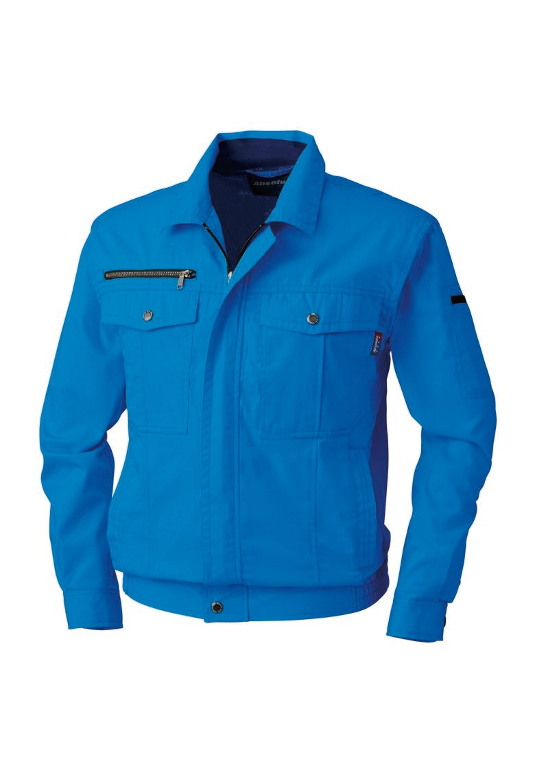 SOWA 613 桑和 イージーアイロン タフ素材 綿混・制電長袖ブルゾン SS?8L【春夏用】 【カスタマイズプロ】 激安通販で刺繍・縫製・プリントを提供