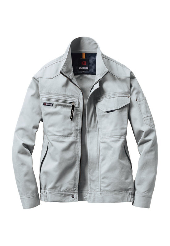 バートル 1301 BURTLE 綿100％脇メッシュクールビズジャケット S?5L【春夏用】 - 作業服のカスタマイズ専門店【カスタマイズプロ】 激安通販で刺繍・縫製・プリントを提供