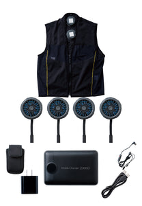 SOWA 13209 桑和 ペルチェ素子 アイスパッドベスト コンプリートセット S～6L | 作業服とワークウェアの加工専門店【カスタマイズプロ】