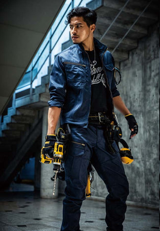 バートル 1702 BURTLE 日本製TCソフトツイル素材 帯電防止カーゴパンツ【秋冬用】 - 作業服のカスタマイズ専門店【カスタマイズプロ】 激安通販で刺繍・縫製・プリントを提供