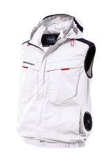 HOOH V2519 快適ウェア サイドファン フードベスト S～8L | 作業服とワークウェアの加工専門店【カスタマイズプロ】